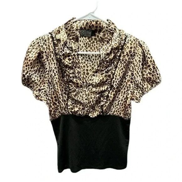 MCM | Tops | Leopard Blouse | Poshmark